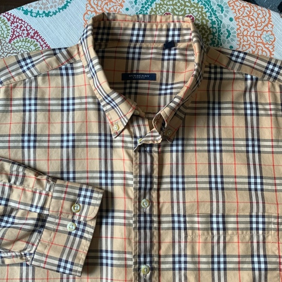 Burberry | Shirts | Burberry London Made In Usa Nova Check Pattern 2x ...